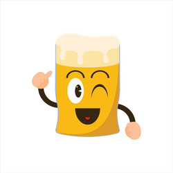 Beer emoticon Royalty Free Vector Image - VectorStock