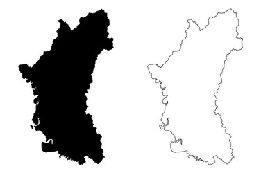 Perak map Royalty Free Vector Image - VectorStock