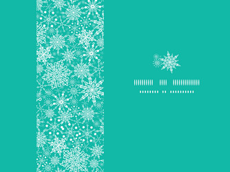 Falling snow vertical frame seamless pattern Vector Image