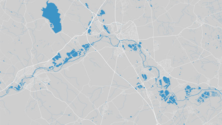 Tay river map perth city scotland watercourse Vector Image