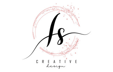 Creative colorful letters is i s logo Royalty Free Vector