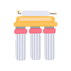 Drink water filter cartoon Royalty Free Vector Image