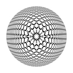 3d circle pattern Royalty Free Vector Image - VectorStock