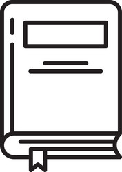 Book icon template black color editable icon Vector Image