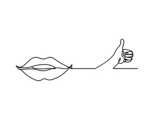 Lips Line Drawing Vector Images (over 6,500)