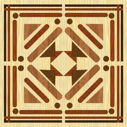Wooden square inlay light and dark wood patterns Vector Image