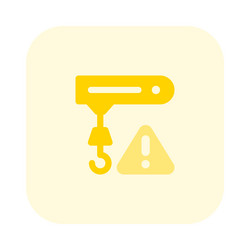 Crane equipped with warning indicators Royalty Free Vector
