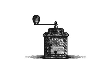 Coffee roaster grinder logo ideas inspiration Vector Image