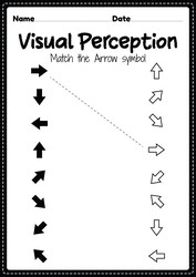 Visual closure worksheet perceptual skills Vector Image