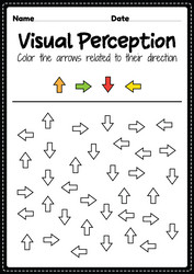 Visual perceptual skills activity of alphabet Vector Image