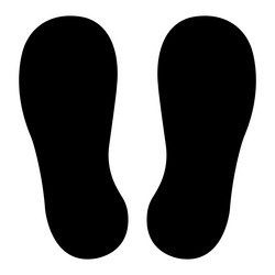 Do not walk or stand here symbol sign isolate Vector Image