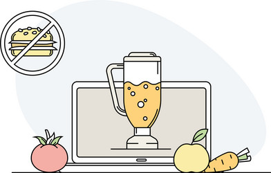 Online sport and physical exercise with computer Vector Image