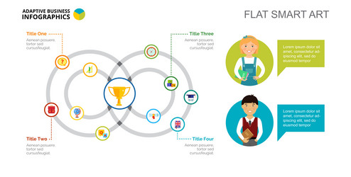 Education concept slide template Royalty Free Vector Image