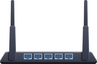 Router icon cartoon style Royalty Free Vector Image