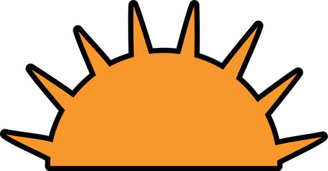 Sun Half Rays Vector Images (over 1,100)