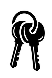 Key logo icon design Royalty Free Vector Image