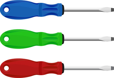 Realistic screwdriver Royalty Free Vector Image