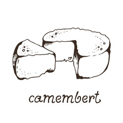 Cheese Drawing Camembert Vector Images (over 310)