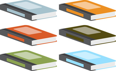 Colorful books Royalty Free Vector Image - VectorStock