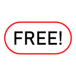 Free web button sign promotion design label icon Vector Image