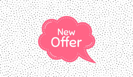 New offer text special price sign Royalty Free Vector Image