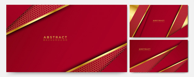 Elegant red maroon and gold background Royalty Free Vector