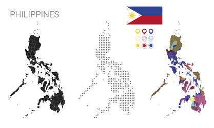 Digits Map Philippines Vector Images (85)