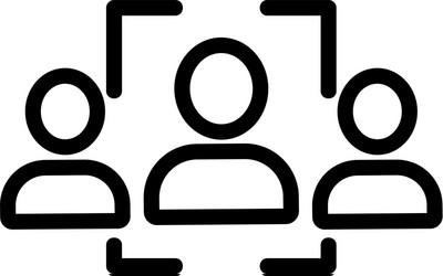 Photo participants icon isolated Royalty Free Vector Image