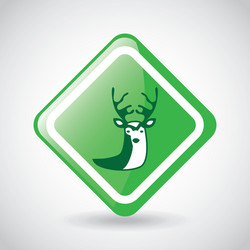 Deer signal Royalty Free Vector Image - VectorStock