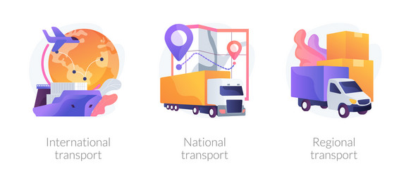 Worldwide order delivery service concept Vector Image