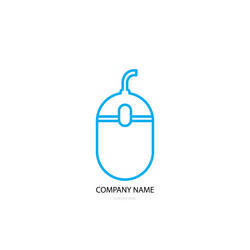 Computer mouse logo Royalty Free Vector Image - VectorStock