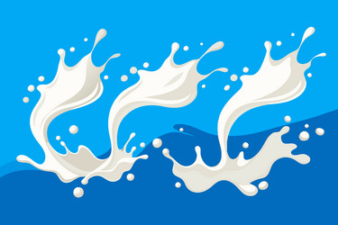 Milk splash art Royalty Free Vector Image - VectorStock