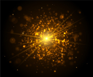 Abstract golden motion light effect Royalty Free Vector