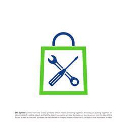 Set of mechanic shop logo Royalty Free Vector Image