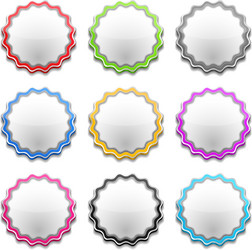 Blue price tags stickers banners Royalty Free Vector Image