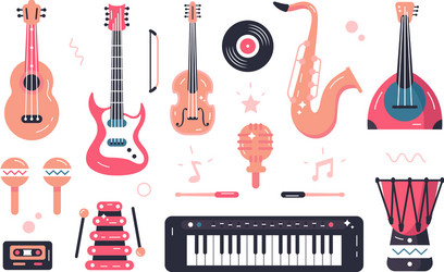 Children playing different musical instruments Vector Image
