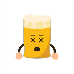 Beer emoticon Royalty Free Vector Image - VectorStock