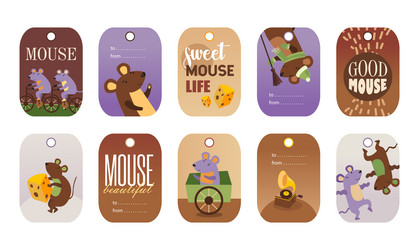 Pretty special tag designs with flowers and leaves