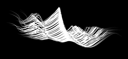 White flow brushstroke on background fluffy Vector Image