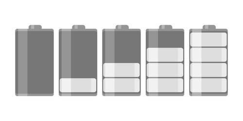 Battery load isolated on white background Vector Image
