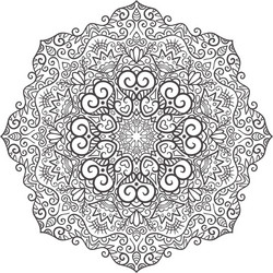 Mandala sahar Royalty Free Vector Image - VectorStock