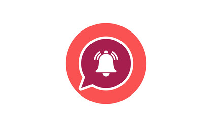 Notification bell hand icon incoming inbox new Vector Image