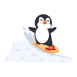 Penguin Sliding Cartoon Vector Images (over 160)