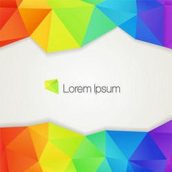 Rainbow spectrum polygon background Royalty Free Vector