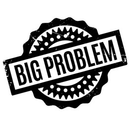 Big problem rubber stamp Royalty Free Vector Image