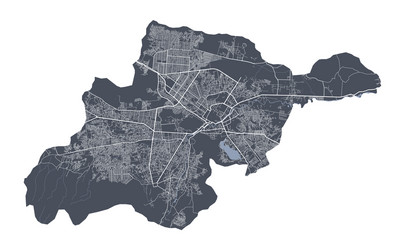 Detailed map of afghanistan and capital city kabul