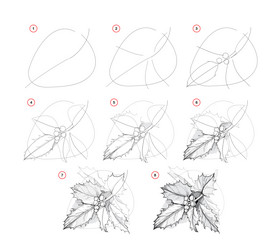 Page shows how to learn draw from life sketch Vector Image