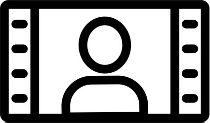 Photo participants icon isolated Royalty Free Vector Image