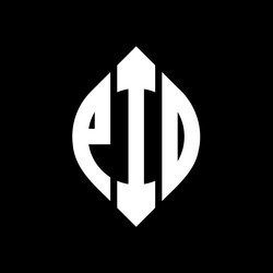 Pio logo letter design Royalty Free Vector Image