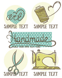 Hand made and craft Royalty Free Vector Image - VectorStock